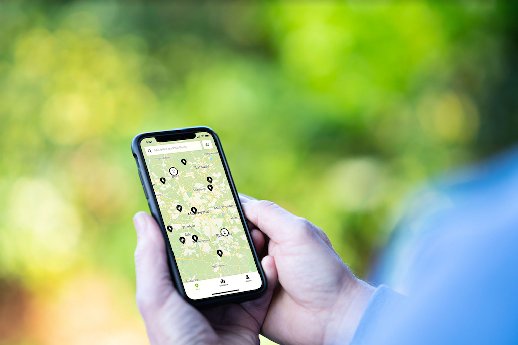 Pod Point App Map – Car Indicators